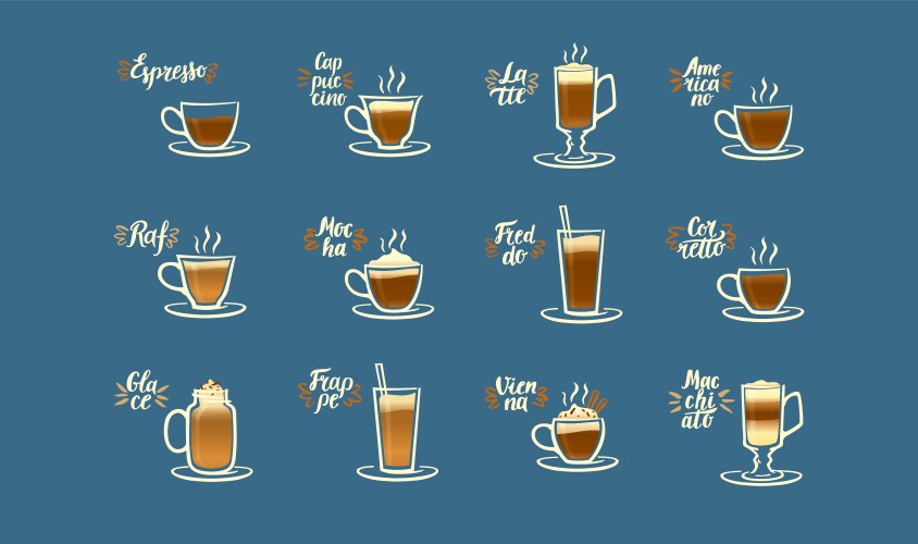 Coffee Names Vector Images (over 1,100)
