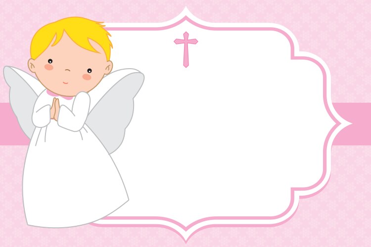 Girl Christening Borders