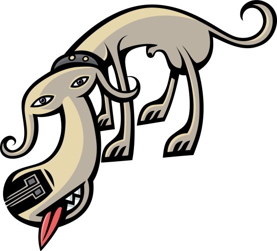 Xbox addicted dog Royalty Free Vector Image - VectorStock