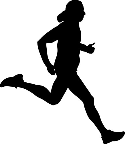 Runner athlete running Royalty Free Vector Image