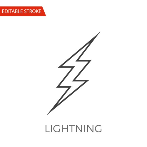 Electrician wielding lightning bolt side view Vector Image