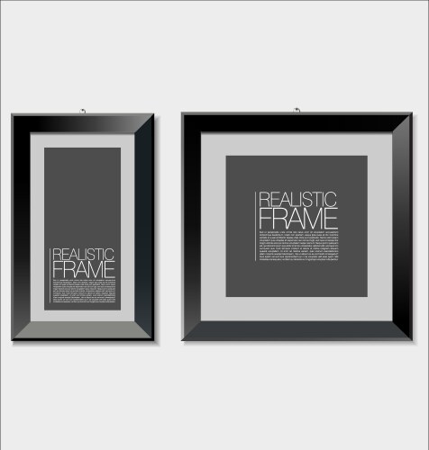 Realistic picture frame Royalty Free Vector Image