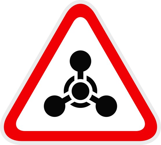 Triangular warning hazard symbol Royalty Free Vector Image