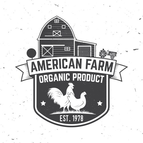 Poultry farm logo design template chicken Vector Image