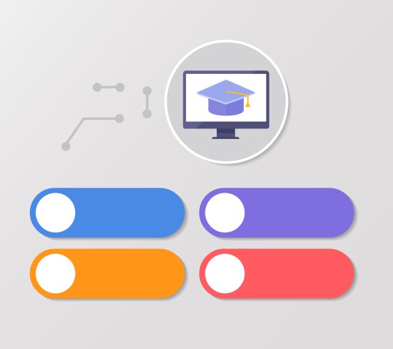 Mechanism part infographic chart design element Vector Image