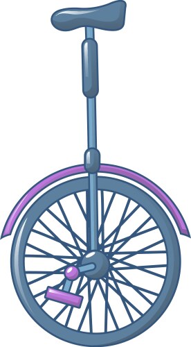 Monocycle icon cartoon style Royalty Free Vector Image