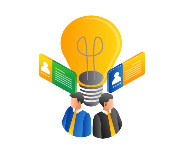 Selection of ideas for creative Royalty Free Vector Image