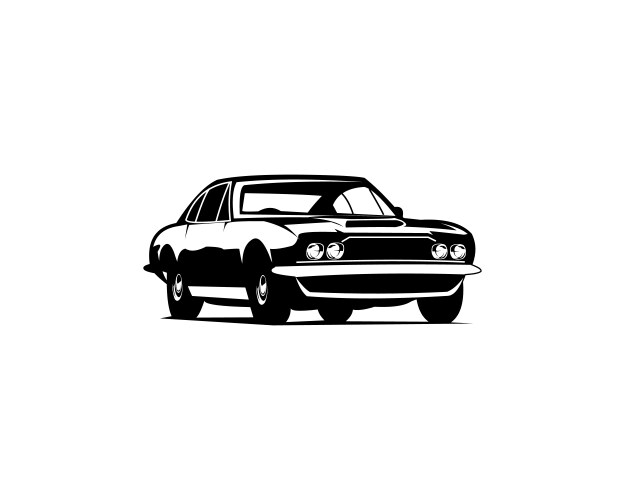 1964 aston martin dbs logo silhouette isolated Vector Image