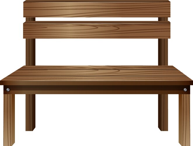 Park bench flat style Royalty Free Vector Image