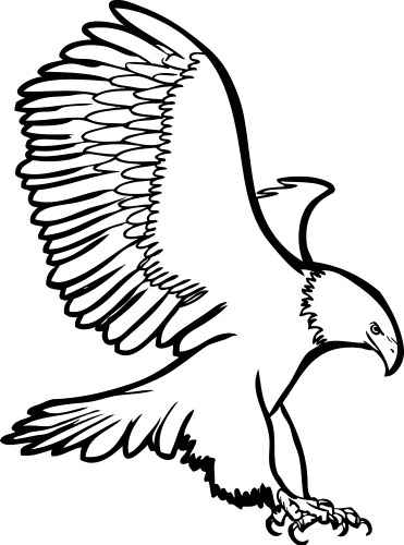 Mascot with crowned american eagle Royalty Free Vector Image