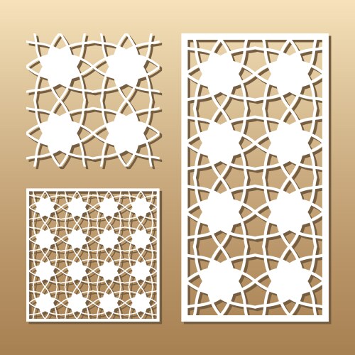 Laser cut panel Royalty Free Vector Image - VectorStock