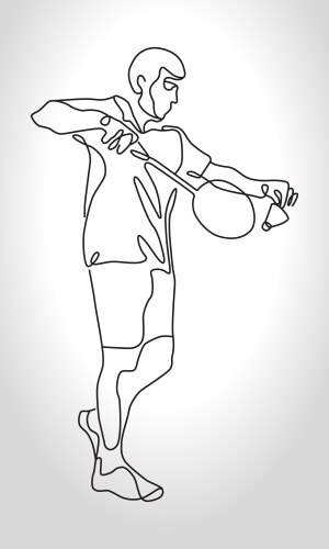 Teamwork game concept one single line drawing Vector Image