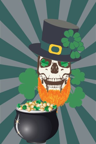 Shamrock with Skulls Vector Images (over 100)