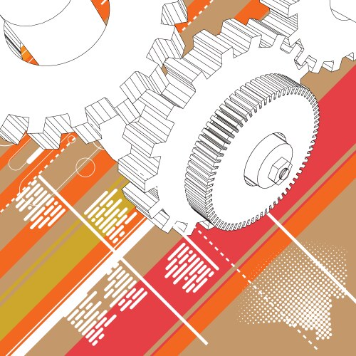 Abstract machine background Royalty Free Vector Image