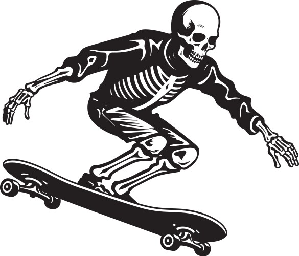 Skeleton Skateboard Vector Images (over 880)