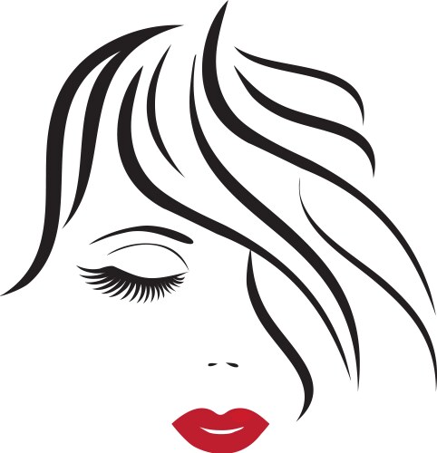 Beautiful woman face Royalty Free Vector Image