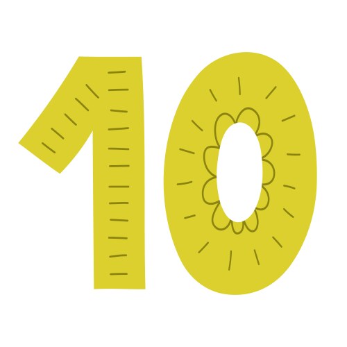 Number Ten Vector Images (over 11,000)