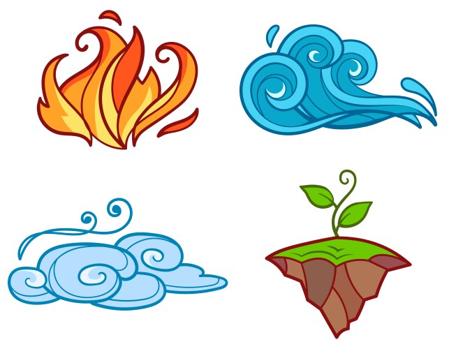 Four elements Royalty Free Vector Image - VectorStock
