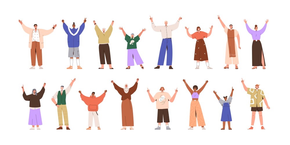 Cartoon Hand Raised Vector Images (over 9,400)