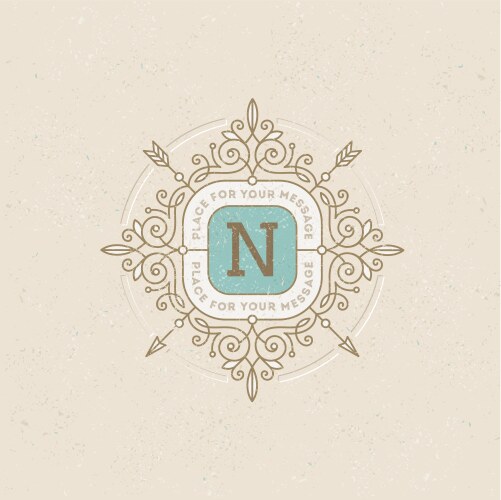 Monogram logo set Royalty Free Vector Image - VectorStock