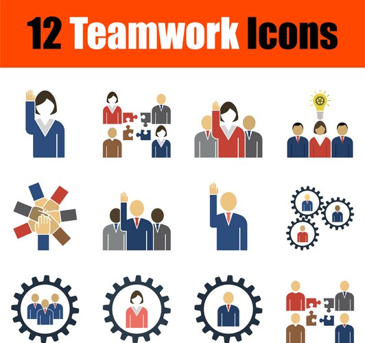 Teamwork icon Royalty Free Vector Image - VectorStock