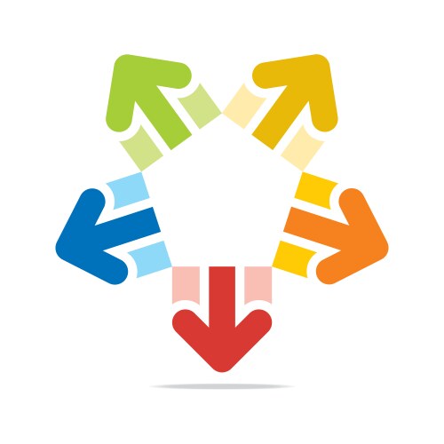 Pentagon symbol arrow Vector Images & Graphics for Commercial Use ...