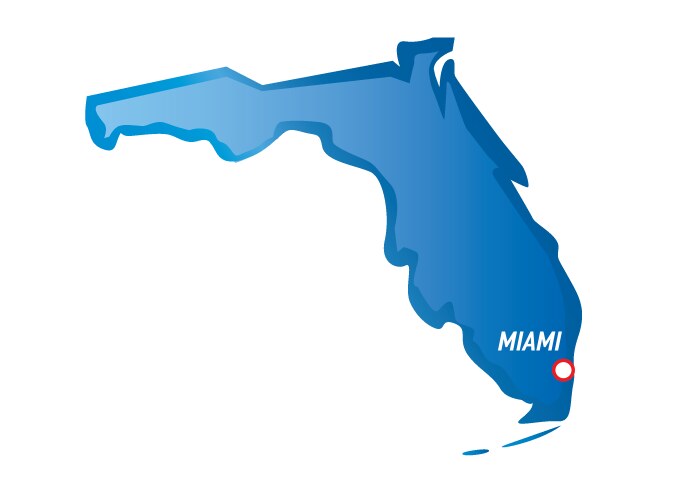 Miami Map Outline Vector Images (over 270)