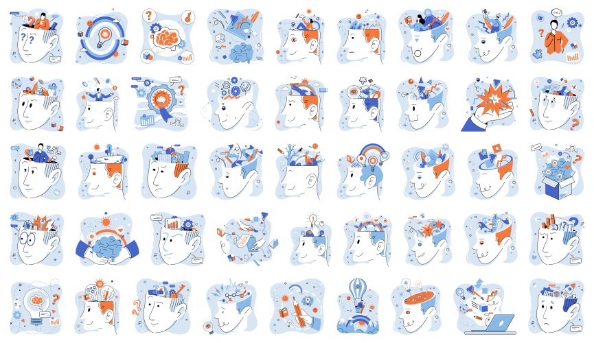 Self Observation Vector Images (over 400)