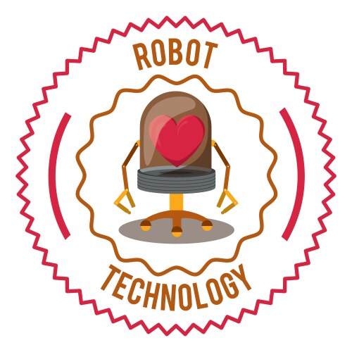 Colorful robot design Royalty Free Vector Image