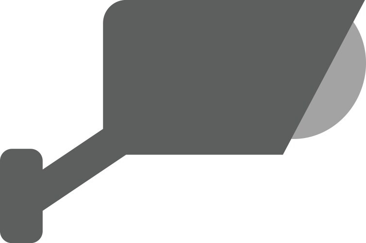 Cctv camera on white background Royalty Free Vector Image