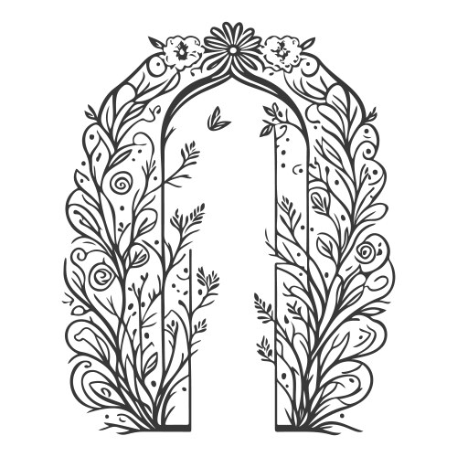 Wedding Gate Flower Vector Images (over 690)