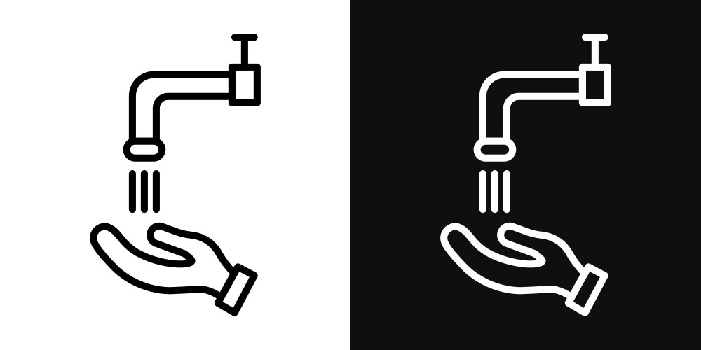 Ablution icon set ramadan wudhu symbol islamic Vector Image