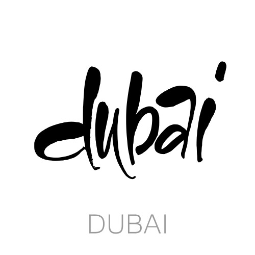 Dubai Word Calligraphy Vector Images (94)