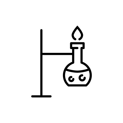 Science research lab experiment icon biology Vector Image