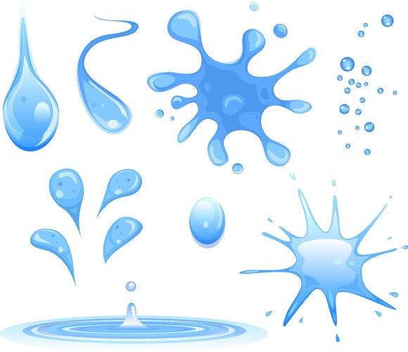 Water splash Royalty Free Vector Image - VectorStock