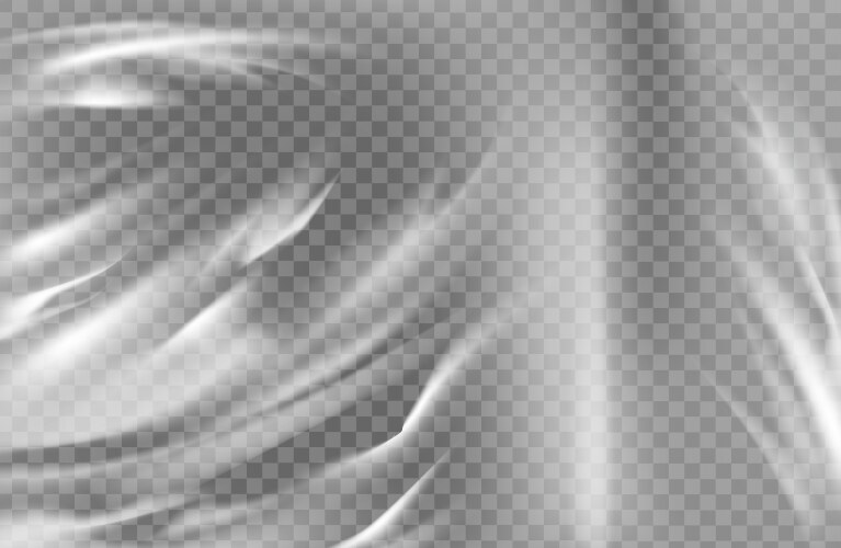 Realistic plastic wrap texture stretched Vector Image