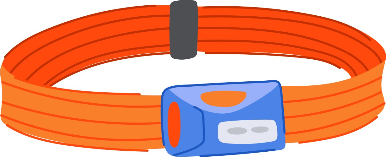 Flash headlamp flashlight game pixel art Vector Image