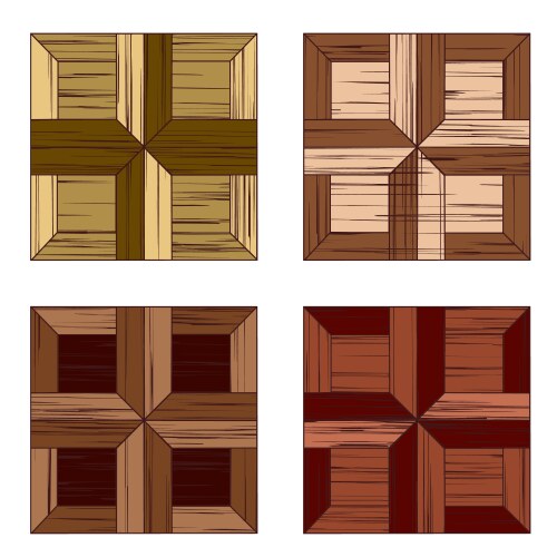 Wooden floor parquet Royalty Free Vector Image