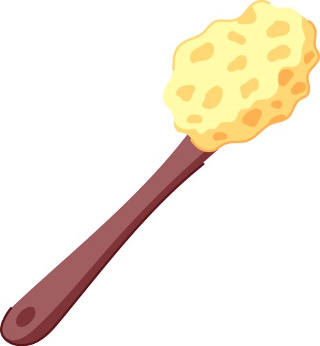 Yellow sponge hygiene cartoon Royalty Free Vector Image