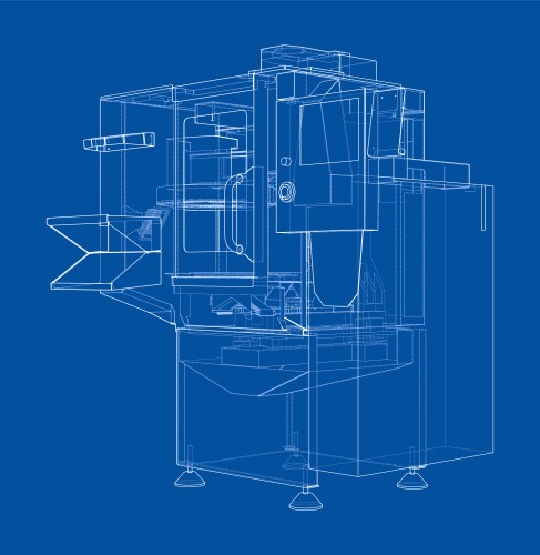 Cnc router Royalty Free Vector Image - VectorStock
