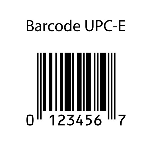 Barcode icon numbers bar code label Royalty Free Vector
