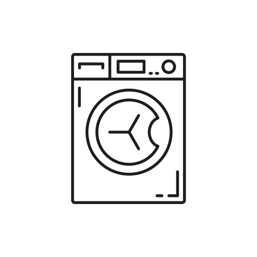 Washing machine isolated Royalty Free Vector Image