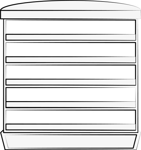 Birthday cake in stand Royalty Free Vector Image