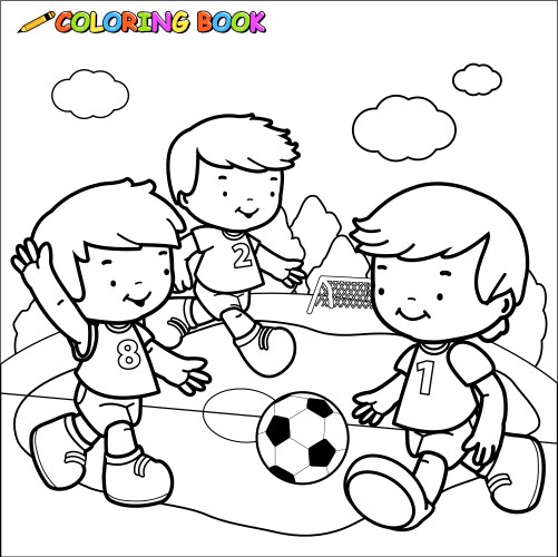 Children Playing Outline Vector Images (over 17,000)