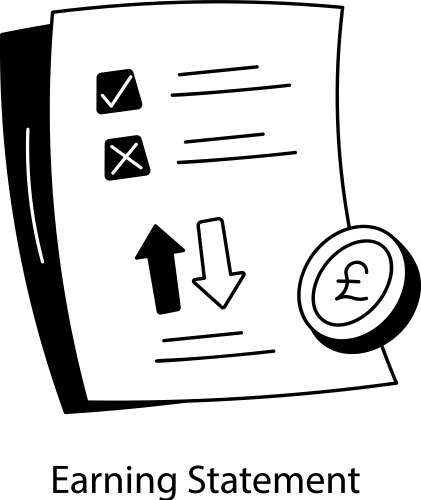 Financial statement Royalty Free Vector Image - VectorStock