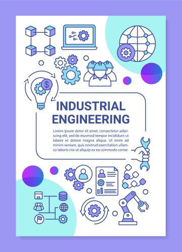 Industrial automation brochure template Royalty Free Vector Industrial automation brochure template Royalty Free Vector