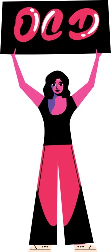 Obsessive compulsive disorder character Royalty Free Vector