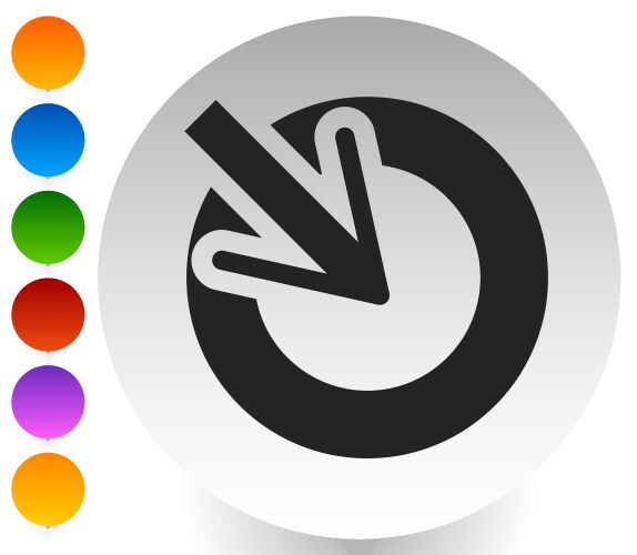 Position accuracy alignment concept icon cursor Vector Image