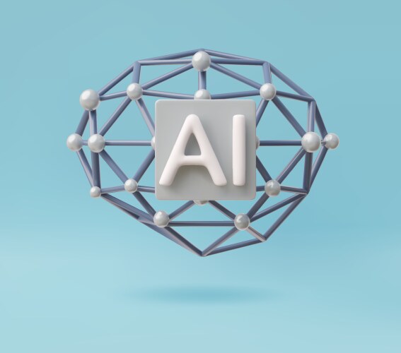 Ai artificial intelligence virtual assistant Vector Image