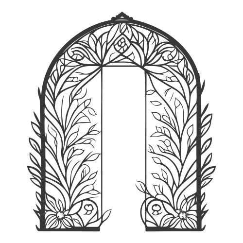 Wedding Gate Flower Vector Images (over 690)